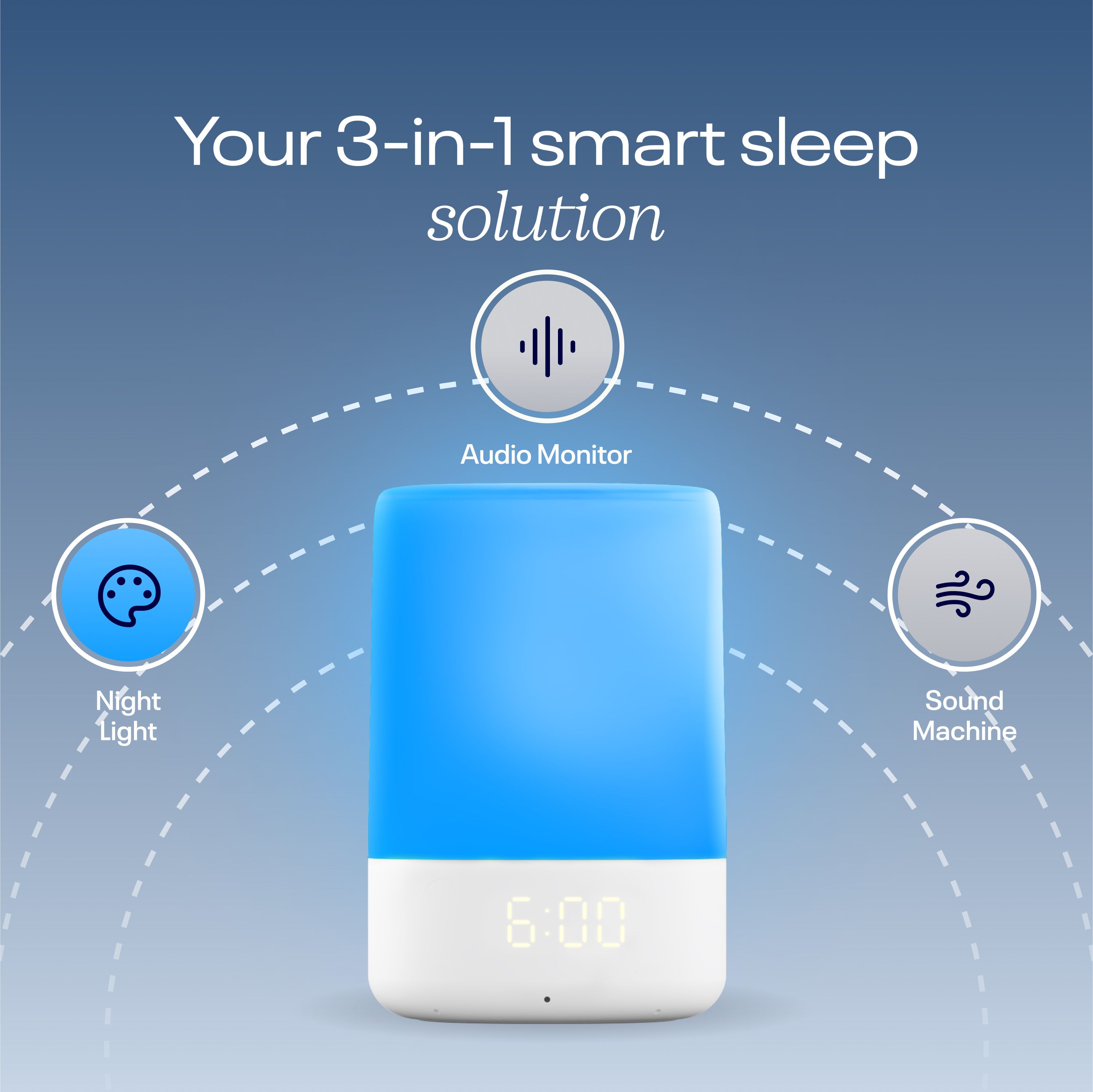 Nanit Sound Machine & Night Light - White