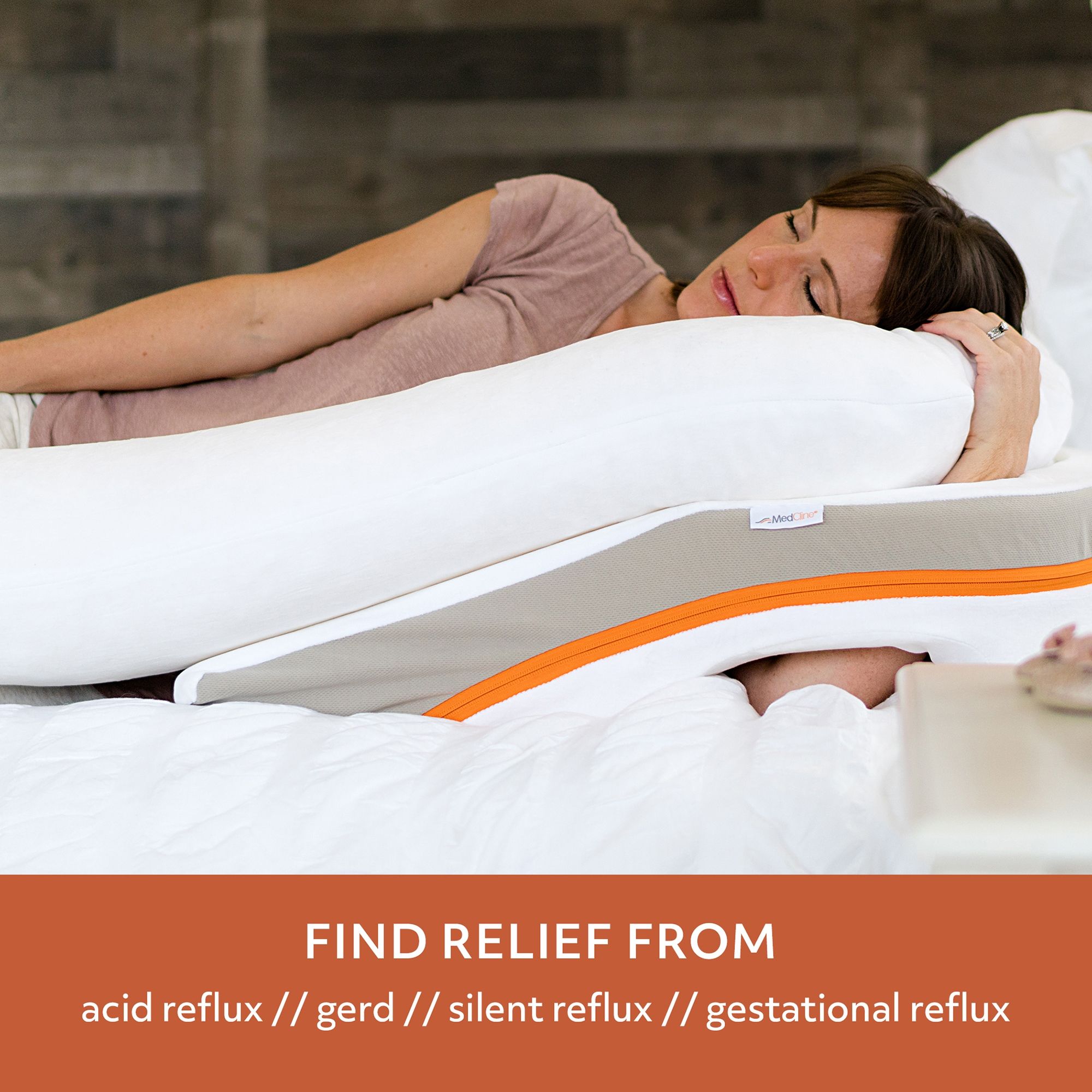 MedCline Reflux Relief System Bundle + Extra Cases, size Medium (height ...