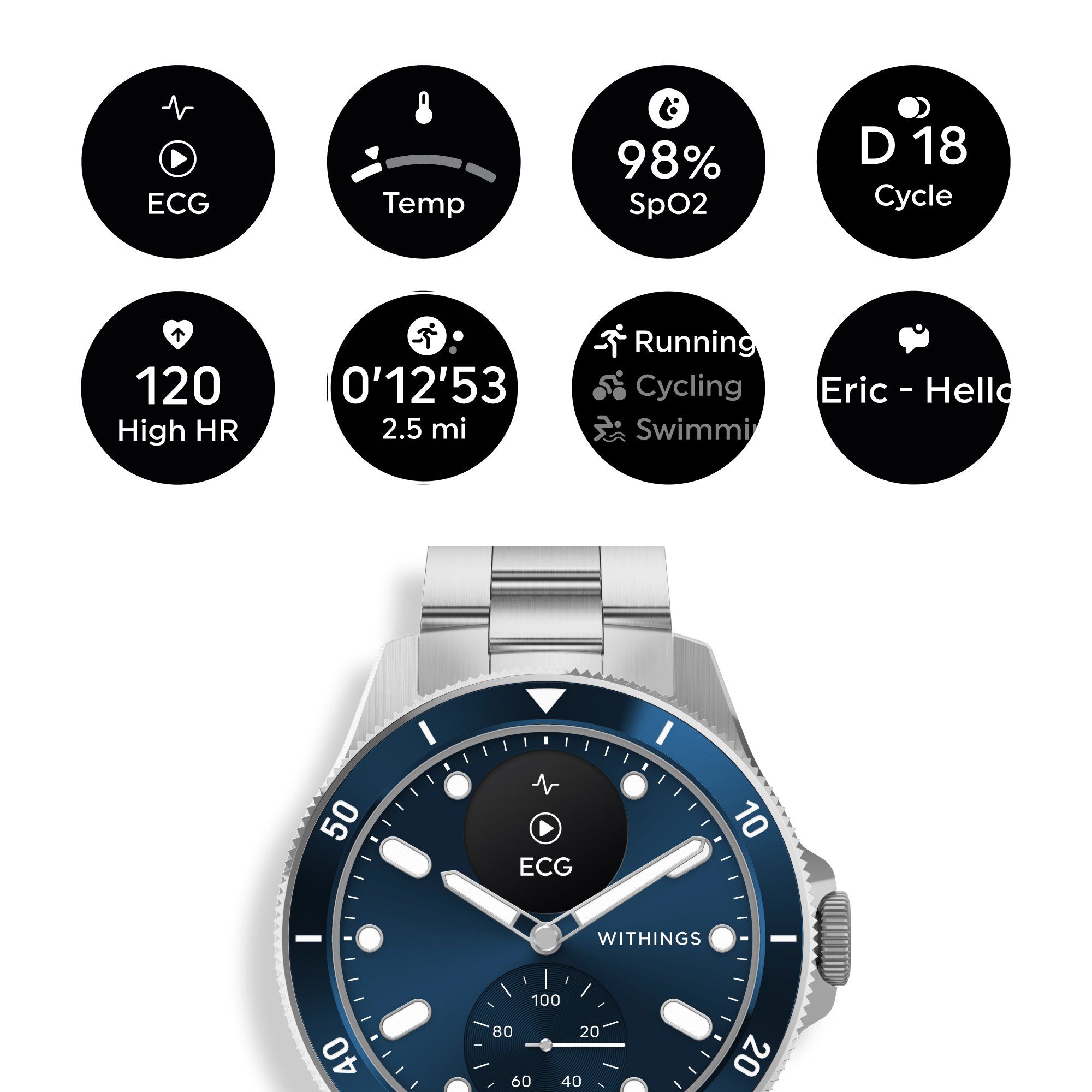 Withings Nova Scanwatch Blue