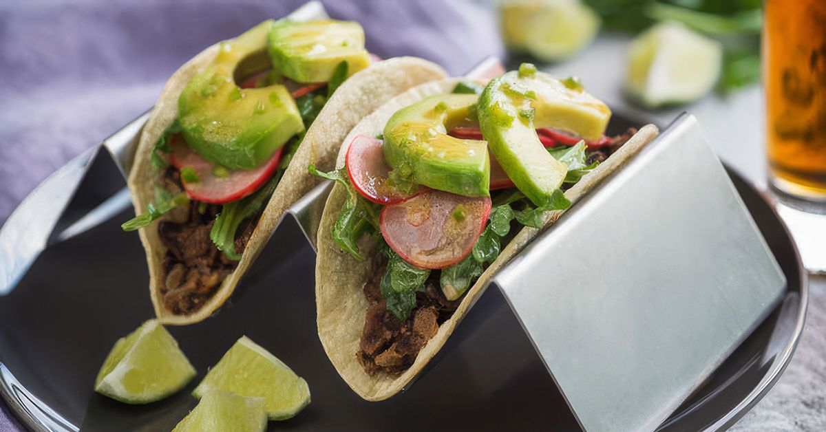 Black Bean Tacos with Quick-Peeled Radishes
