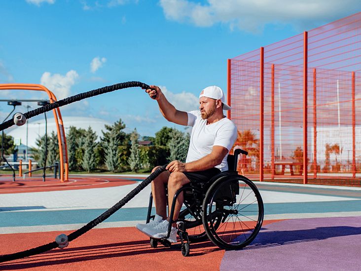 Seated core exercises for wheelchair users