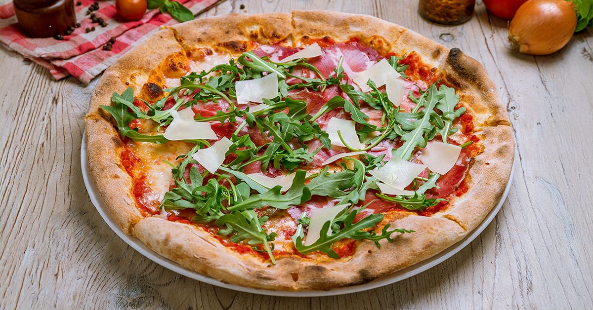 Prosciutto Arugula Pizza