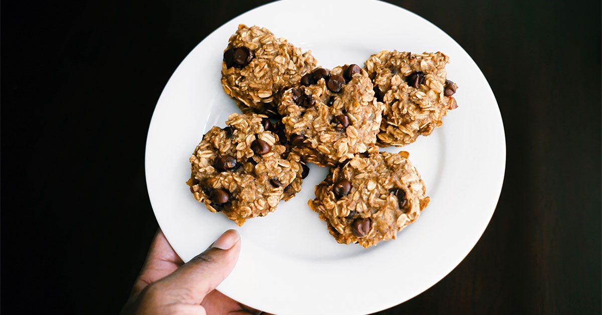 Banana Oatmeal Chocolate Chip Cookies