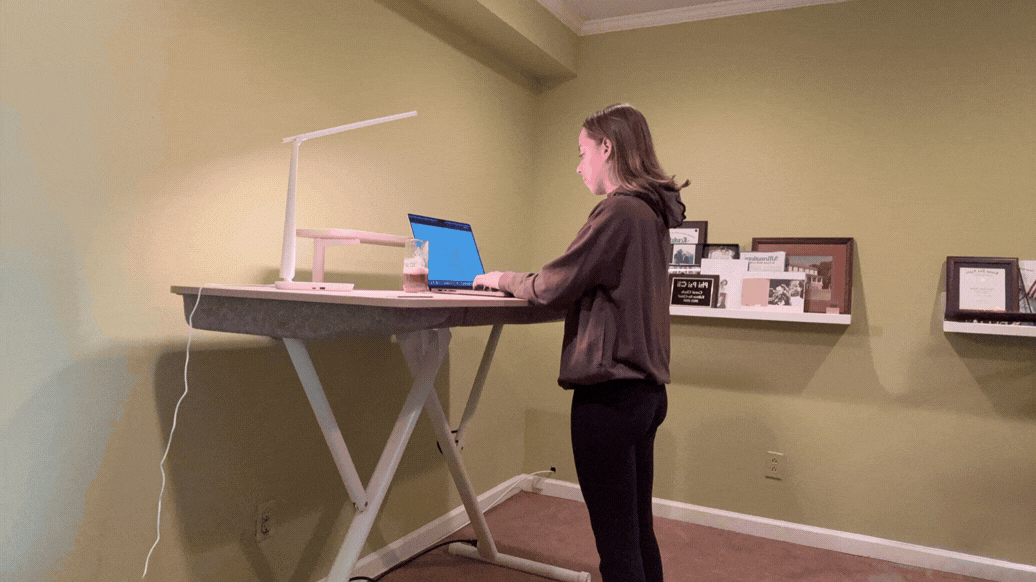 An Adjustable Standing Desk That Let's You Floor Sit, Too