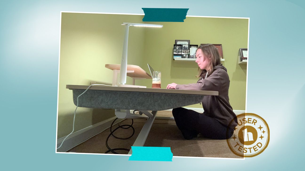 An Adjustable Standing Desk That Let's You Floor Sit, Too