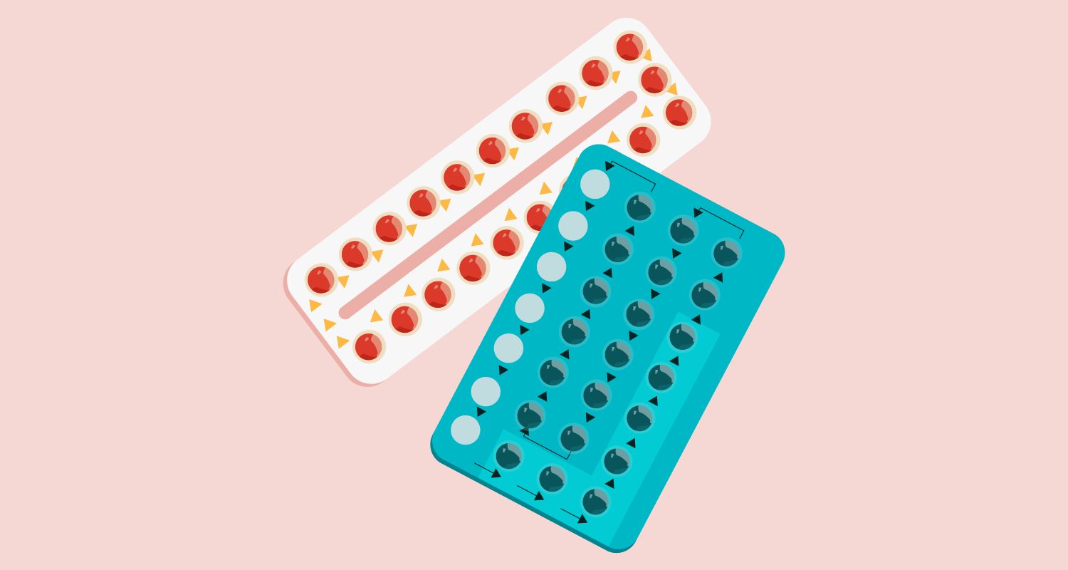 oral birth control packet illustration