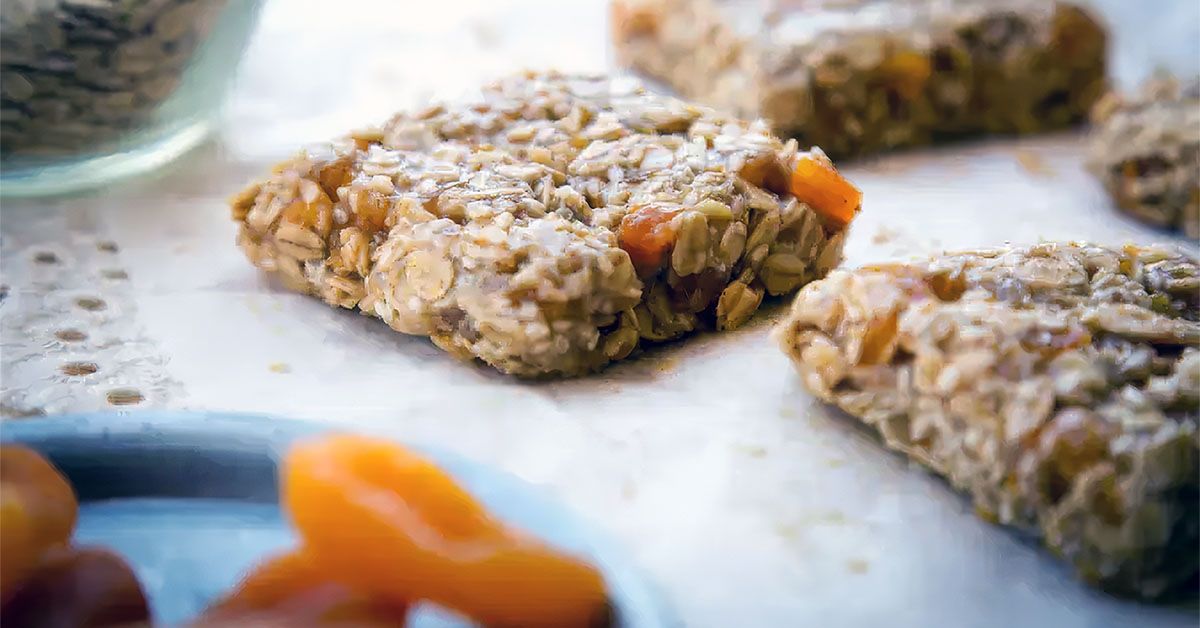 Apricot Sesame Oat Bars