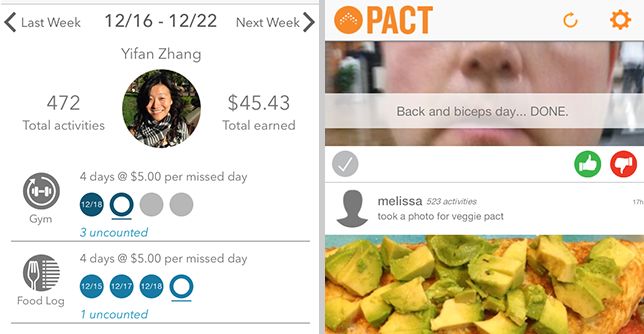 Keep Your Healthy New Year's Resolution Or Lose Money with Pact