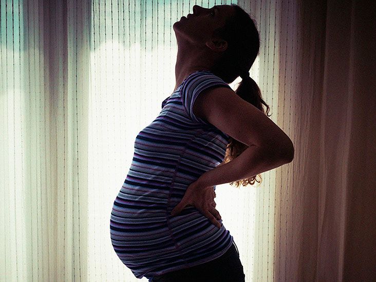 Lower back pain in the third trimester of pregnancy: What it means
