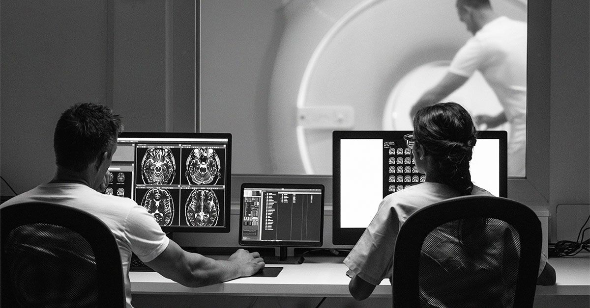 How long will a stroke show up on an MRI or CT scan?