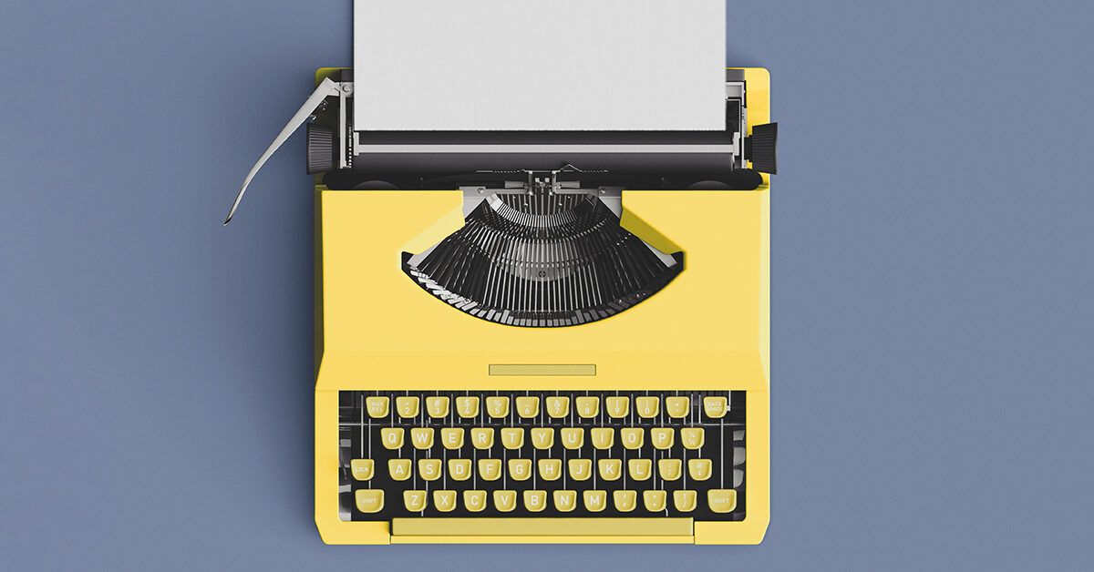 Internal View Of Typewriter
